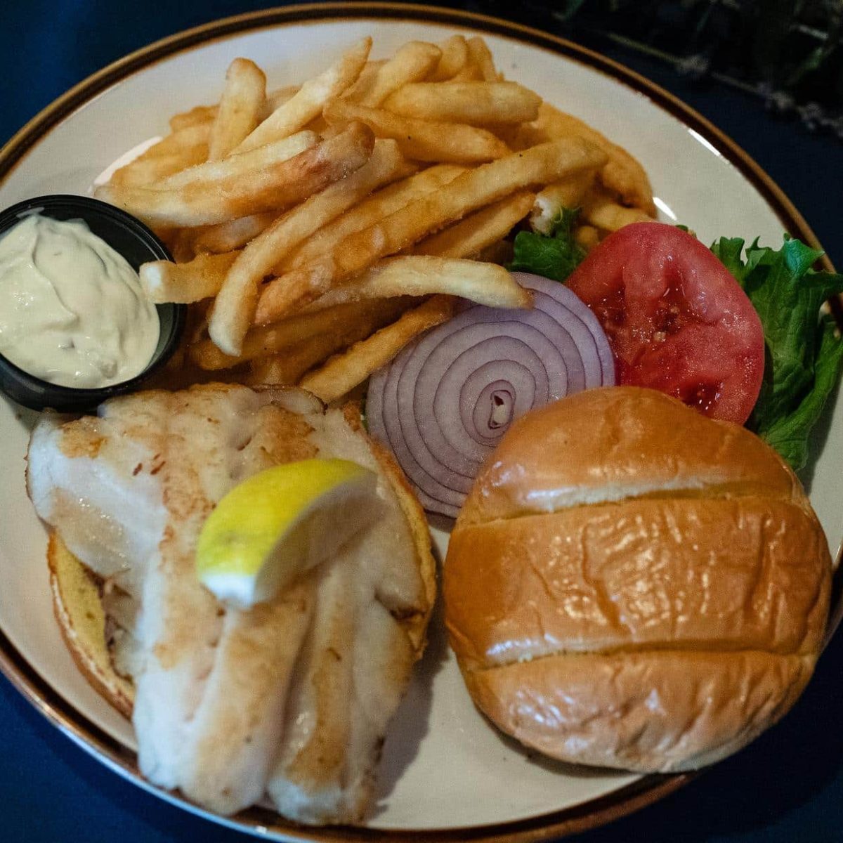 Gulf Grouper Sandwich - The Feast Restaurant on Anna Maria Island
